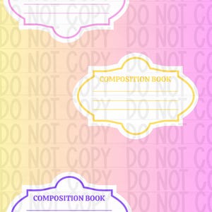 Custom Canva Editable Back-to-school Composition Notebooks - Etsy