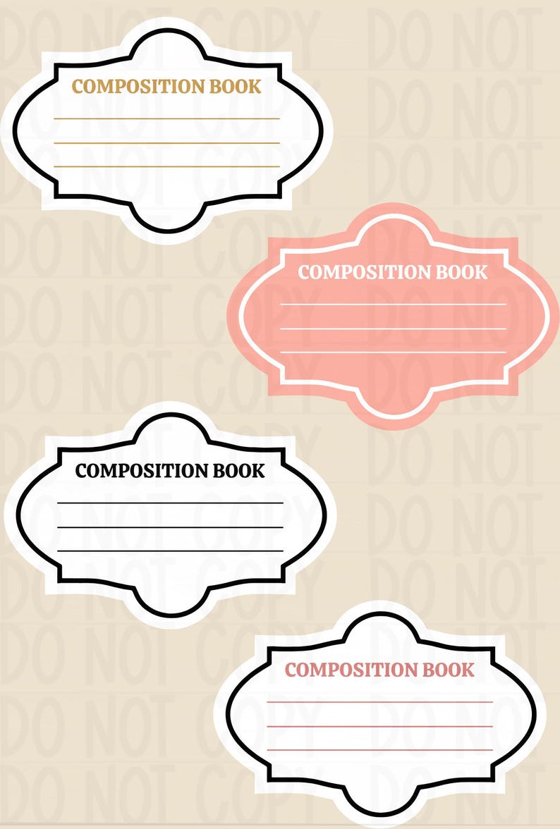 Custom Canva Editable Back-to-school Composition Notebooks - Etsy