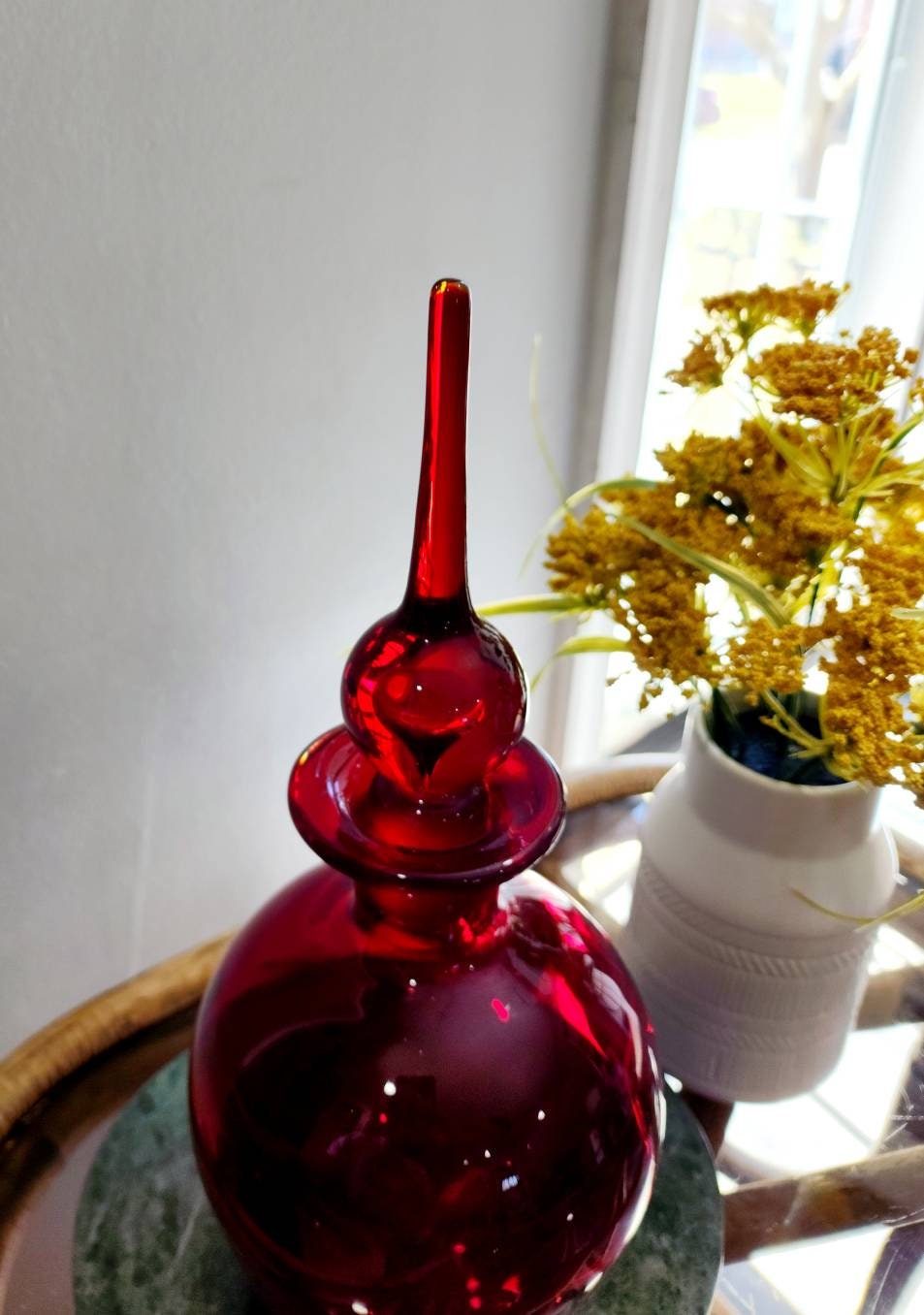 1960s Ruby Red Blenko Decanter and Stopper - Etsy