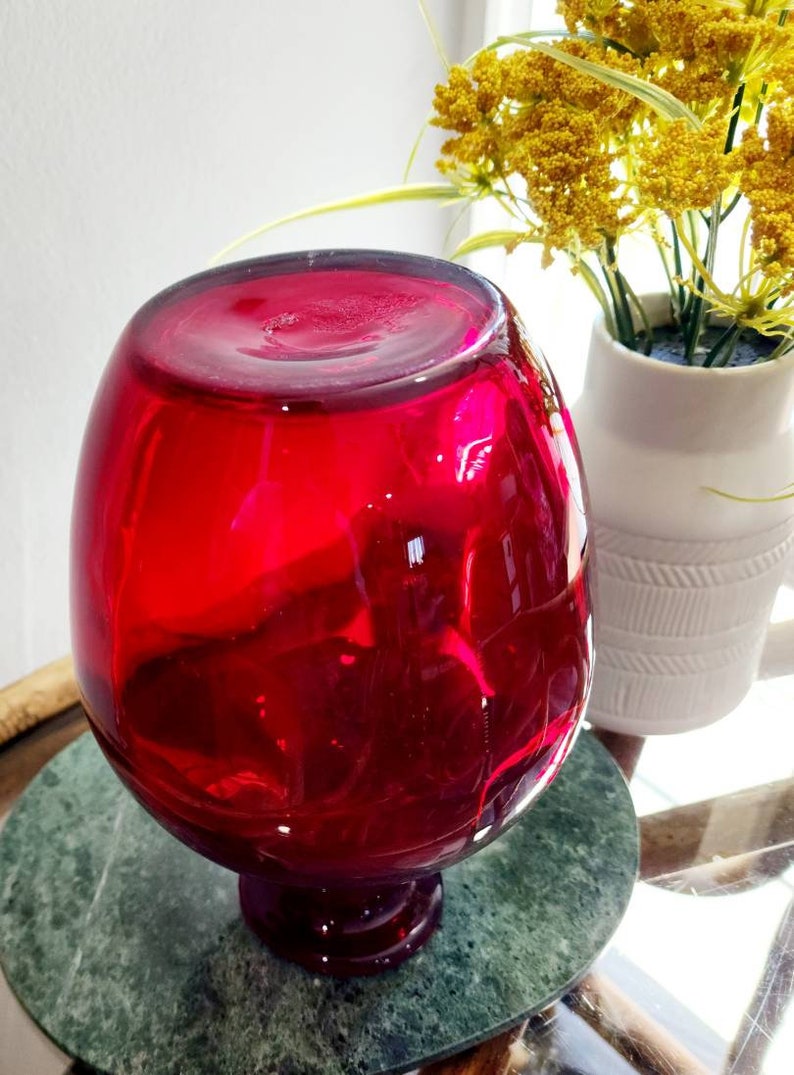 1960s Ruby Red Blenko Decanter and Stopper - Etsy
