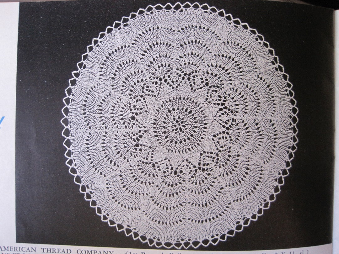 Knit Pattern - Doily - Vintage - Etsy