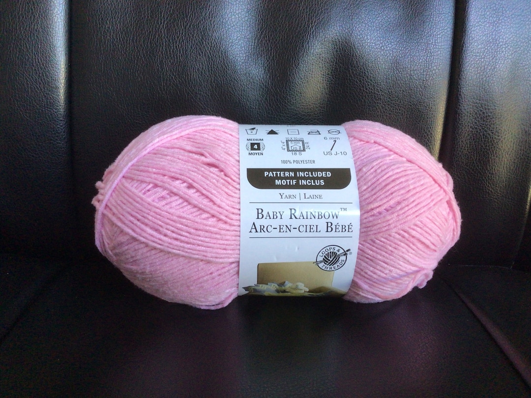 Baby Rainbow Yarn - Loops & Threads - Pink Cherub - Same Dye Lot - New ...