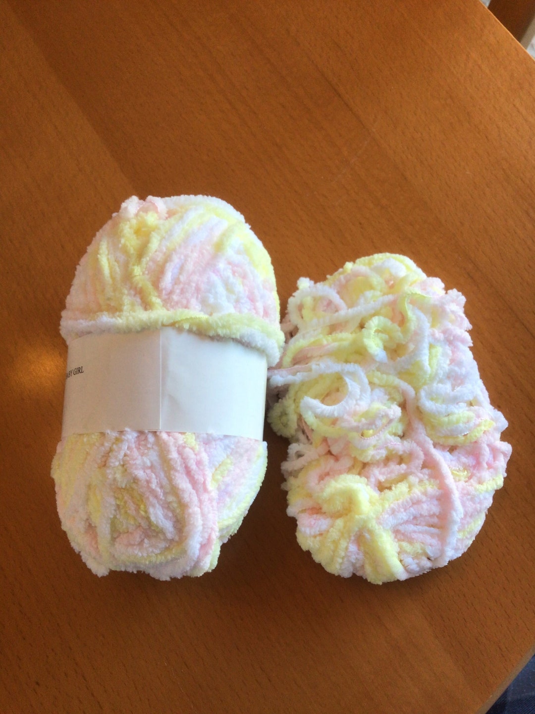 Baby Yarn - Varigated Pastels - 110+ Yds - 100% Polyester - Etsy