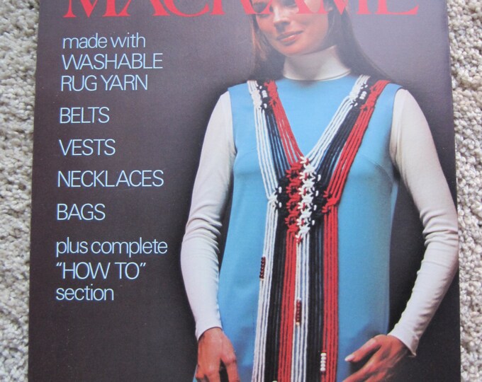 Macrame Leaflet Square Knot Macrame Columbia Minerva 2541 Vintage - Etsy