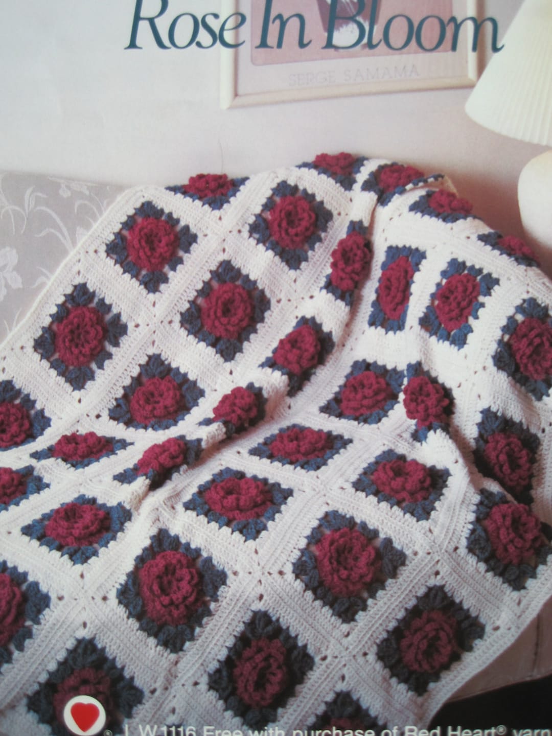 Crochet Pattern - Rose in Bloom Afghan - 47' X 62' - Vintage 1988 - Etsy