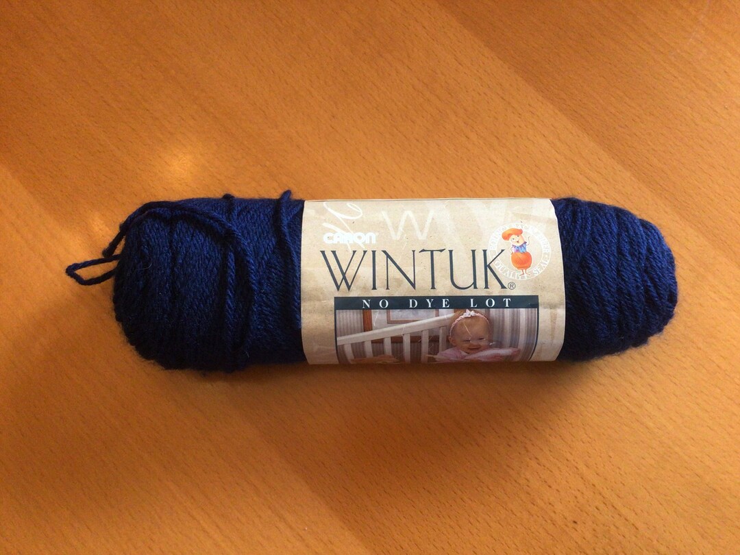 Caron Wintuk Yarn - Navy - Discontinued - New and Unused - Vintage - No ...