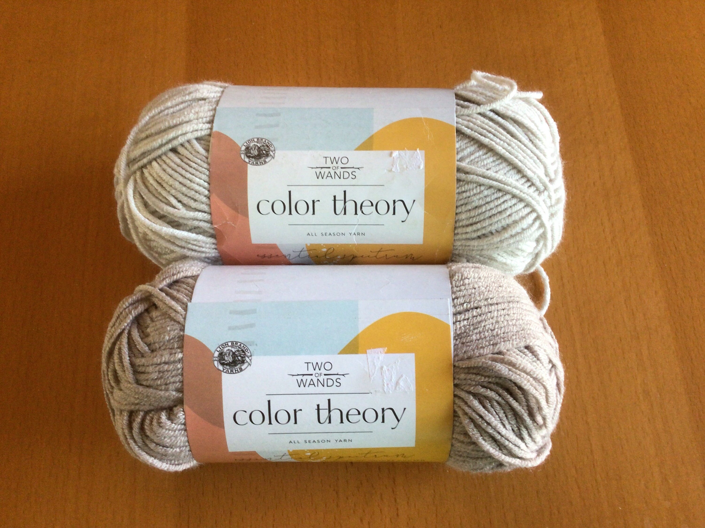 Lion Brand Yarn Two of Wands Color Theory Bone, Moonbeam New and Unused ...