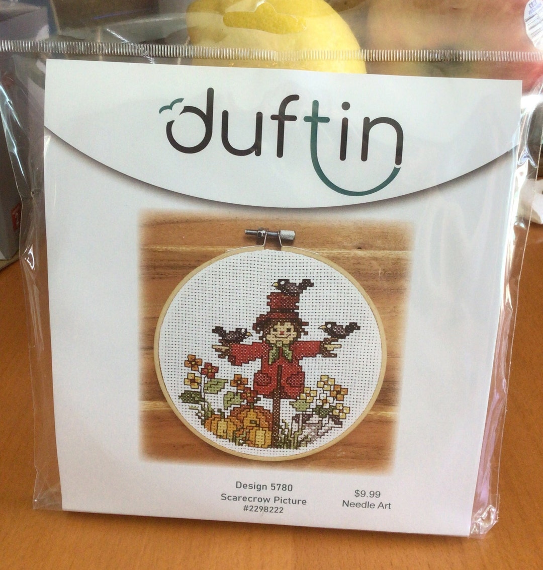 Cross Stitch Kit - Scarecrow Picture - by Duftin - 6" - NEW NIP ...