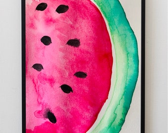 Watermelon Art | Etsy
