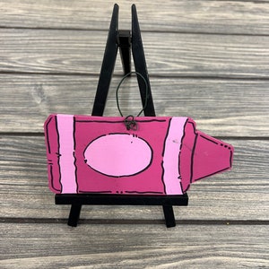 Personalized Wooden Crayon Pencil Winter Tree Ornament - Your Name ...