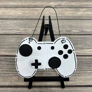 Personalized Wooden Game Controller Winter Tree Ornament - Your Name ...