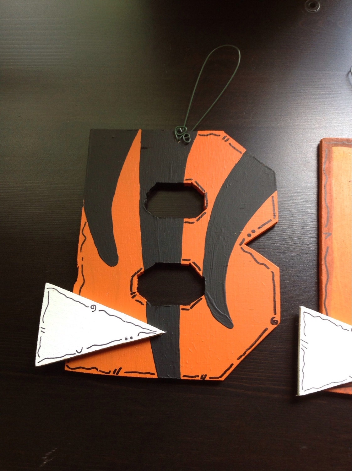 Personalized Hand Painted Bengals or Browns Wooden Christmas - Etsy