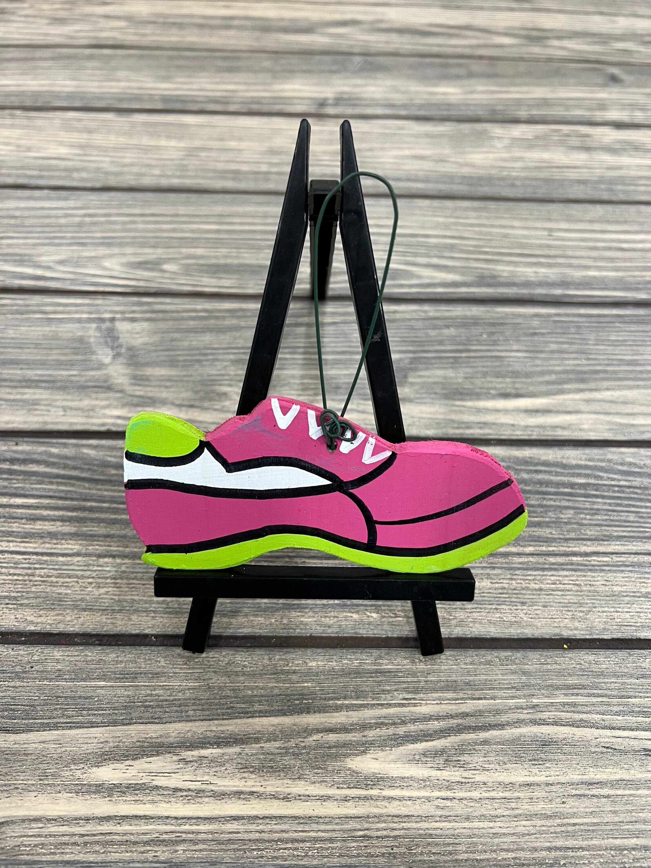 Personalized Wooden Running Shoe Christmas Ornament Your - Etsy