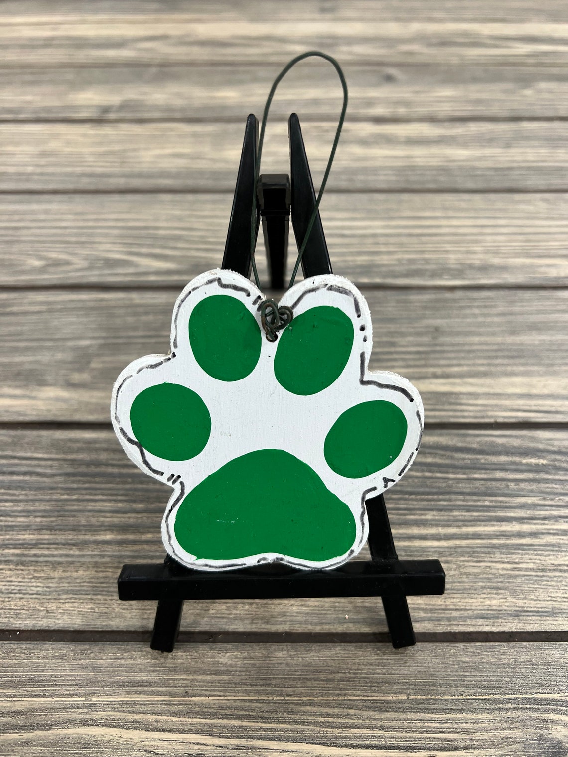 Personalized Dog Paw Print Winter Tree Ornament Your Name - Etsy