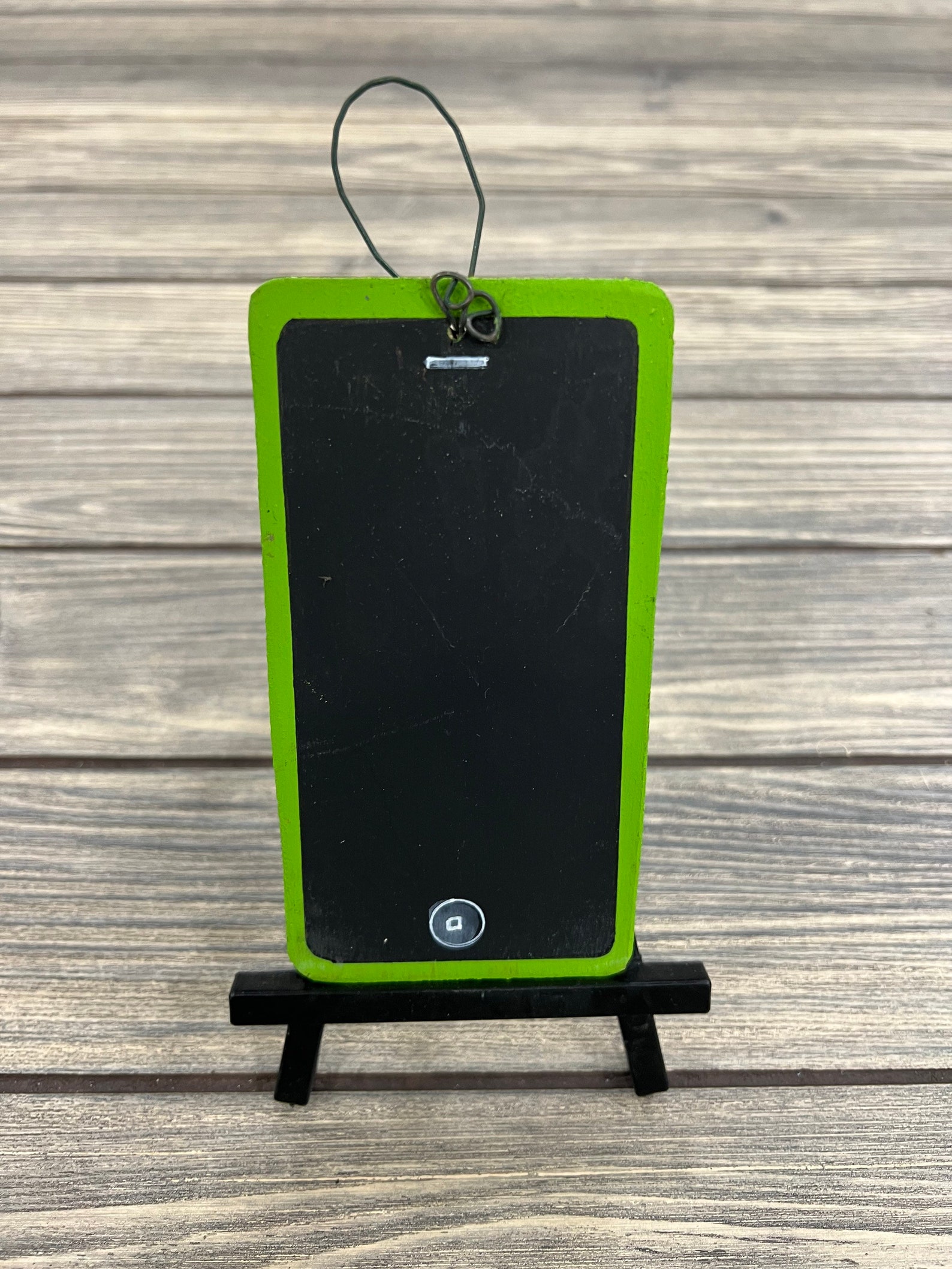 Personalized Wooden Cell Smart Phone Winter Tree Ornament - Etsy