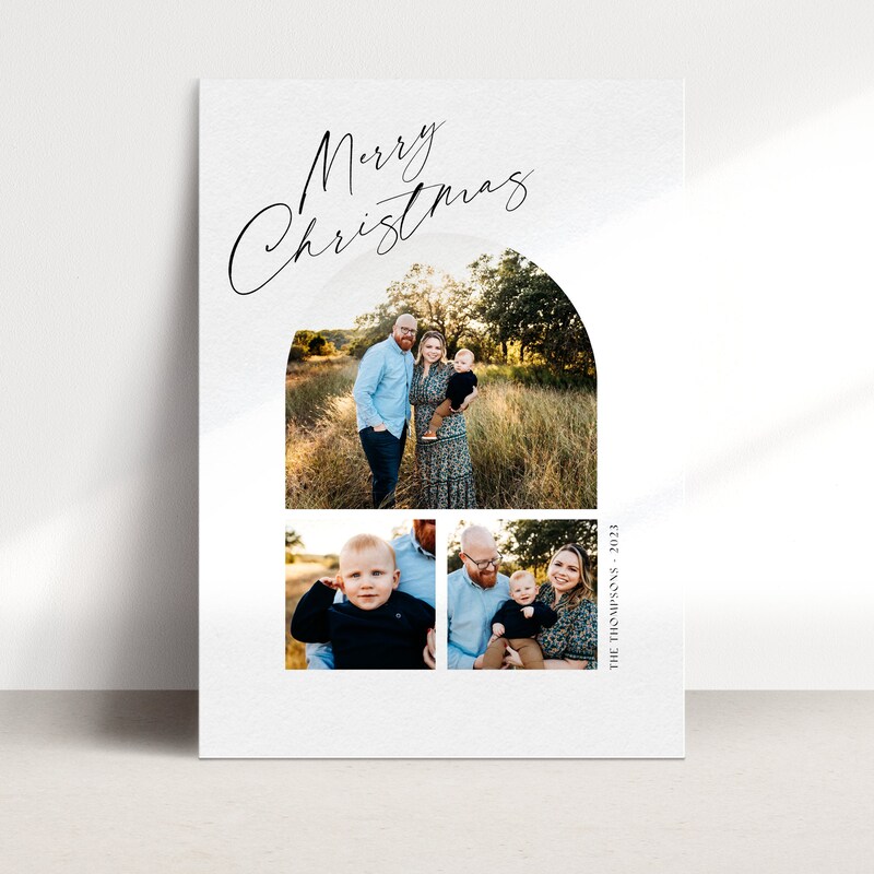 Christmas Card Template - Etsy