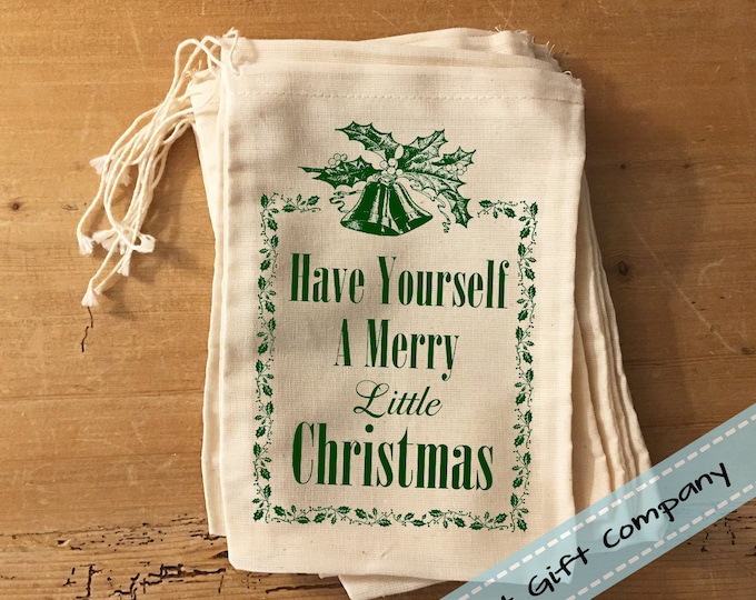 4 Its a Wonderful Life Merry Christmas Holiday Gift Bags. Set | Etsy