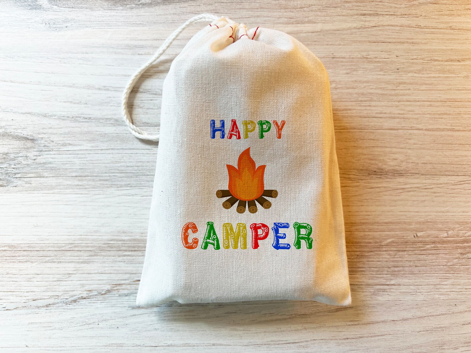 Happy Camper Multi Colors Camping Party Favor Bag - Etsy