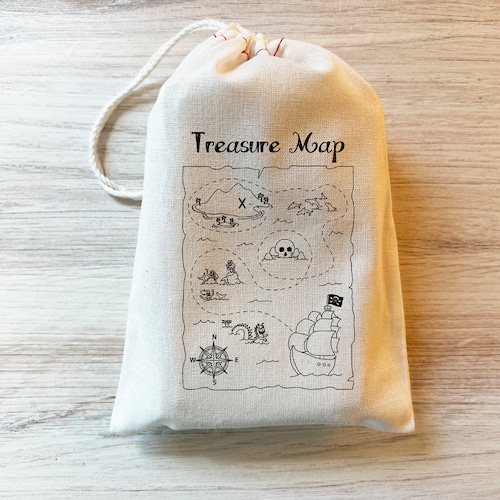 Treasure Map Bag Kids Party Favor Bags Pirate Theme - Etsy