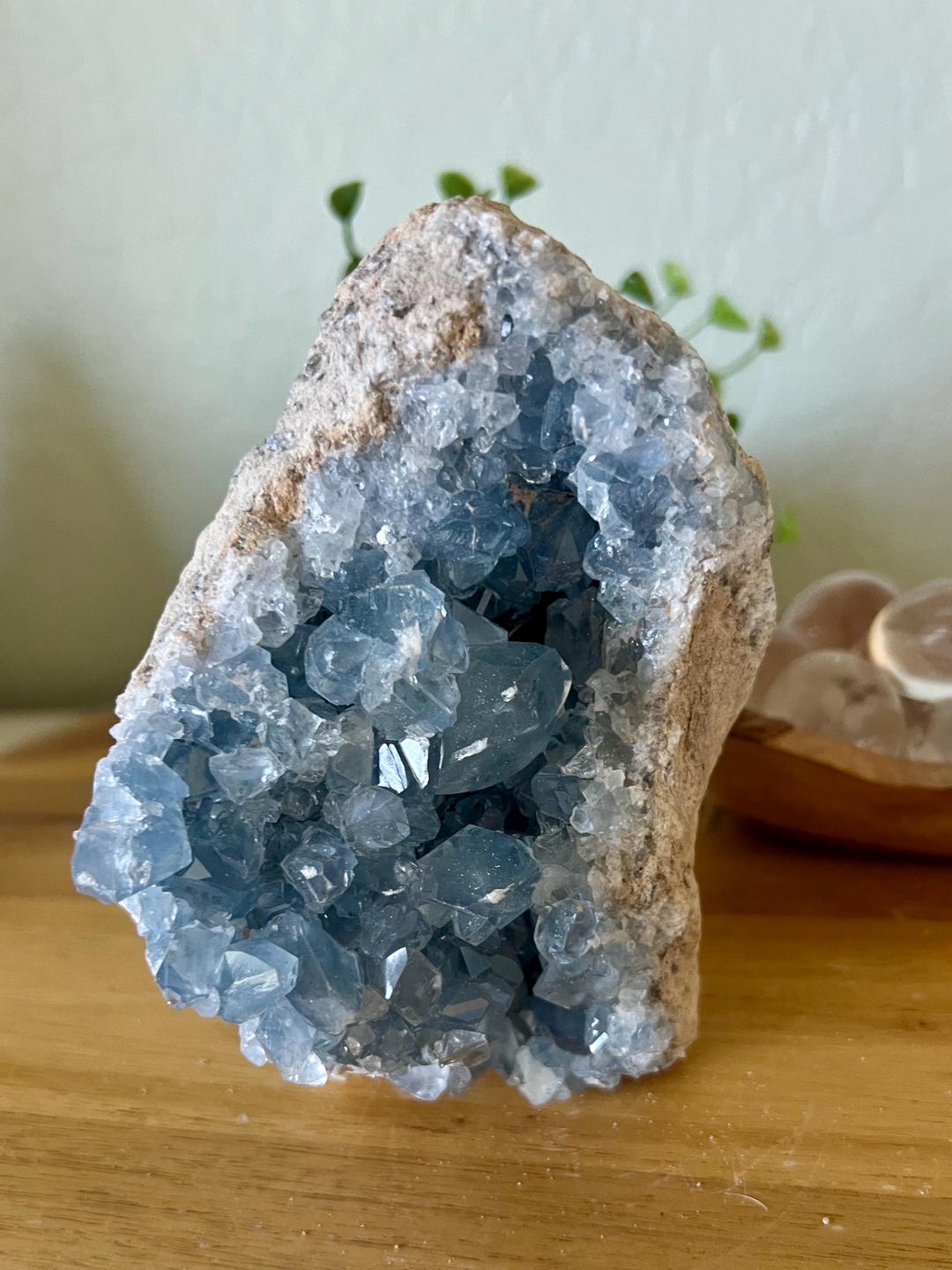 Huge Celestite Cluster | Large Chunky Deep Blue Crystal Geode Raw ...