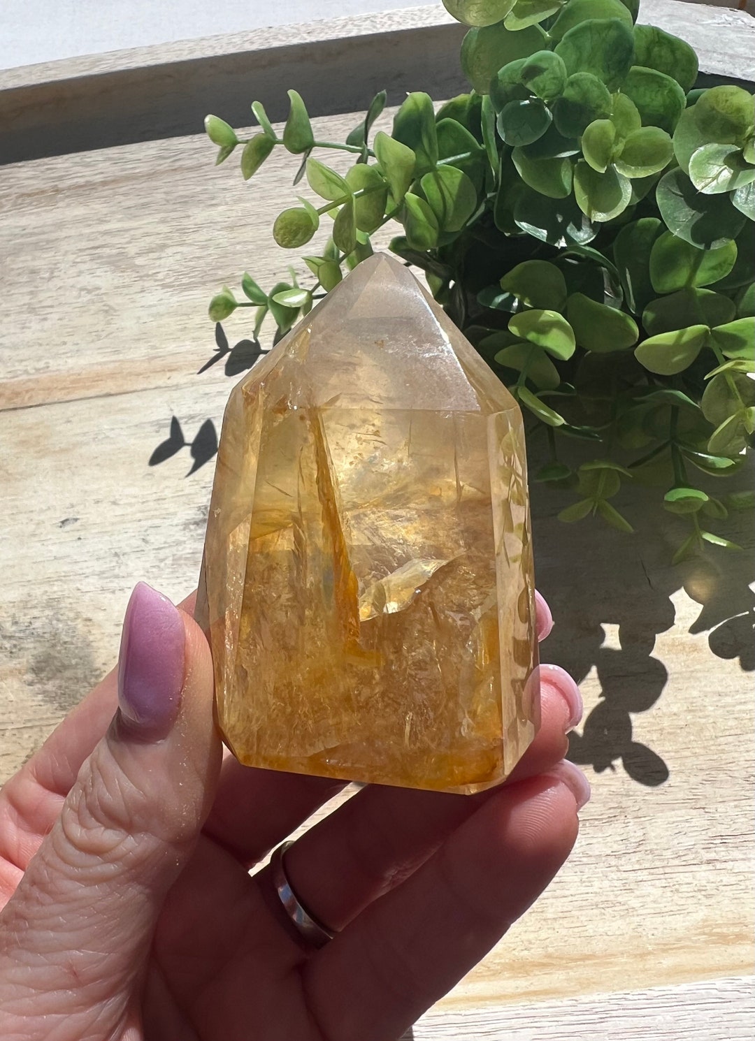 Gorgeous Golden Healer Tower Master Healing Crystal Golden Healer Stone ...