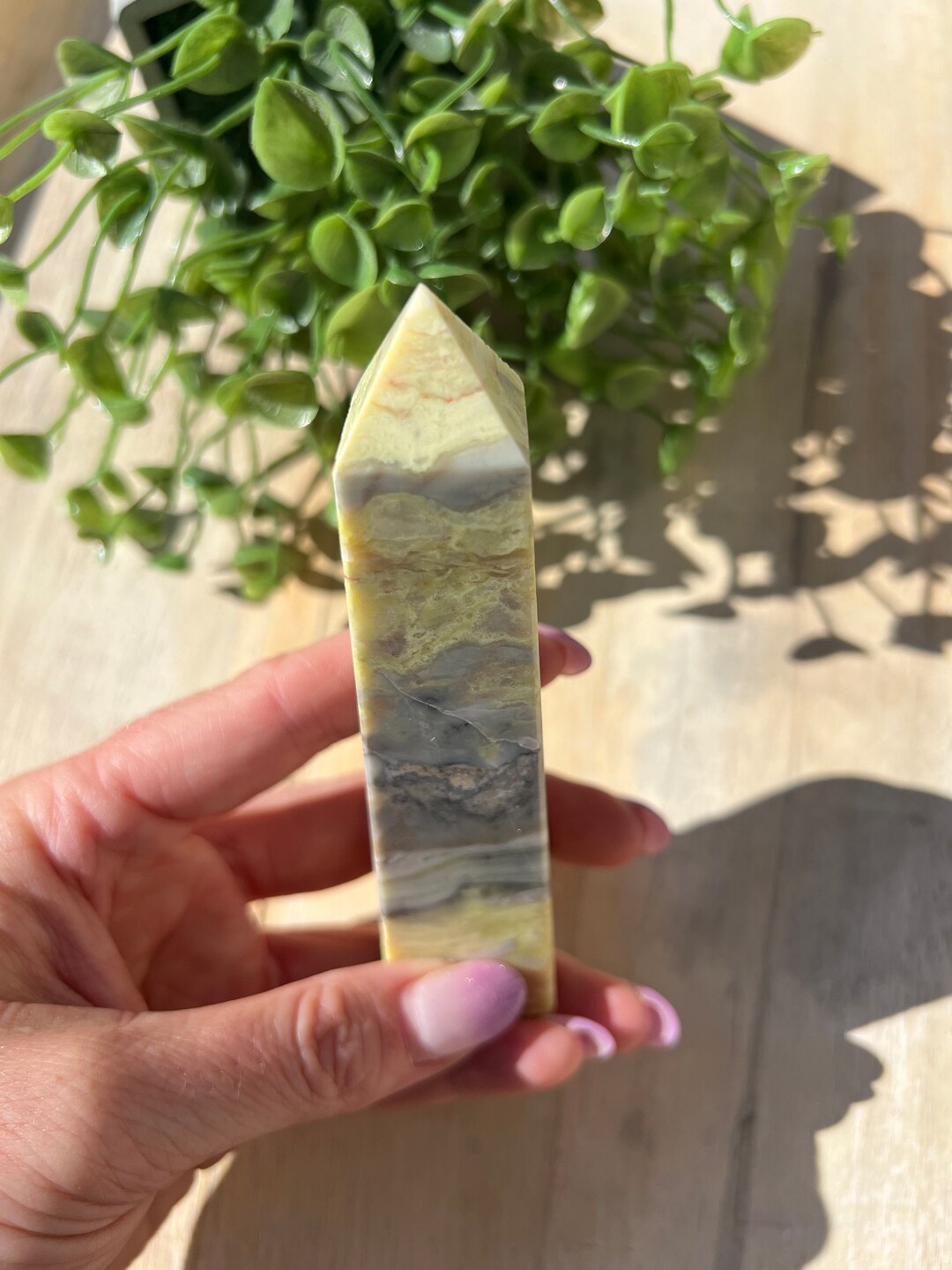 Lovely Serpentine Tower Serpent Stone Green and Gray - Etsy