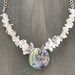 Crystal Necklace MOP Gemstone Chunky Raw Clear Quartz - Etsy