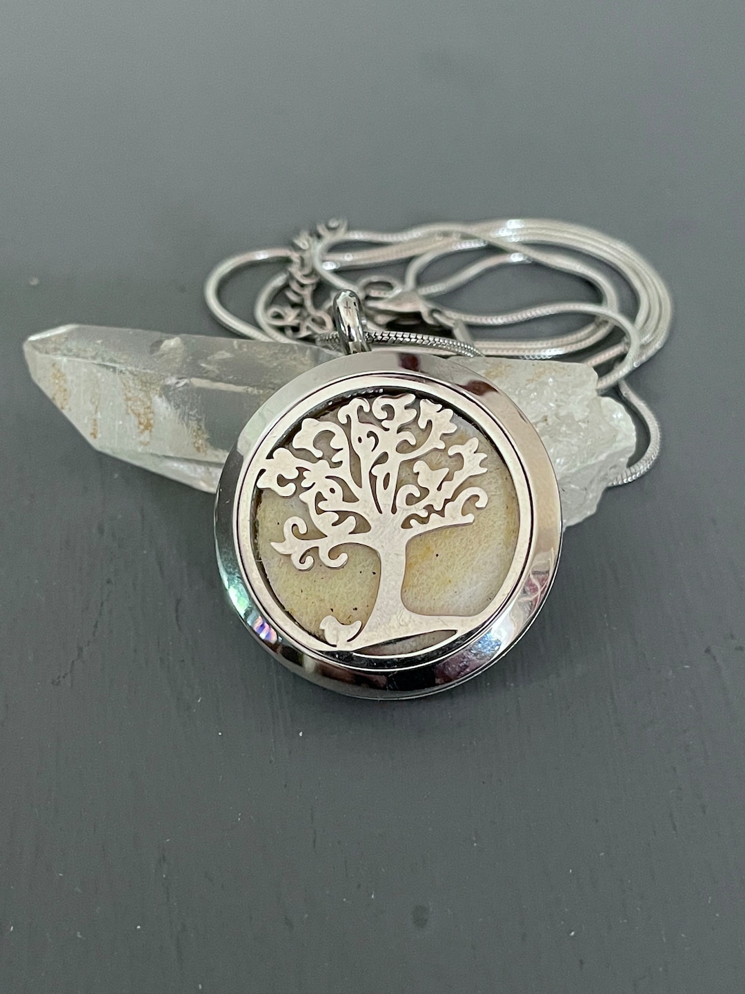 Tree of Life Locket Vintage Tree of Life Necklace Boho - Etsy