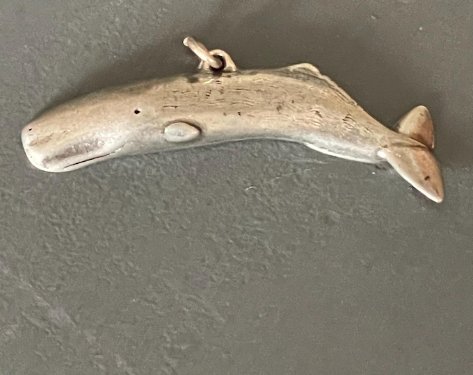 Pewter Whale Pendant or Charm | Vintage Sea Creature Charm | 1970s ...