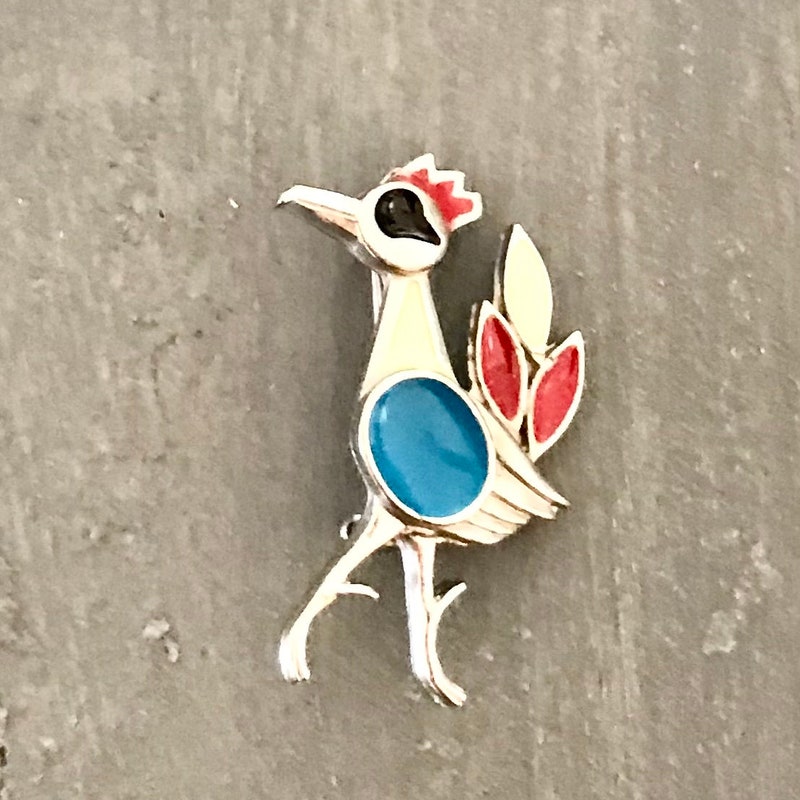 Gold Roadrunner Pin - Etsy