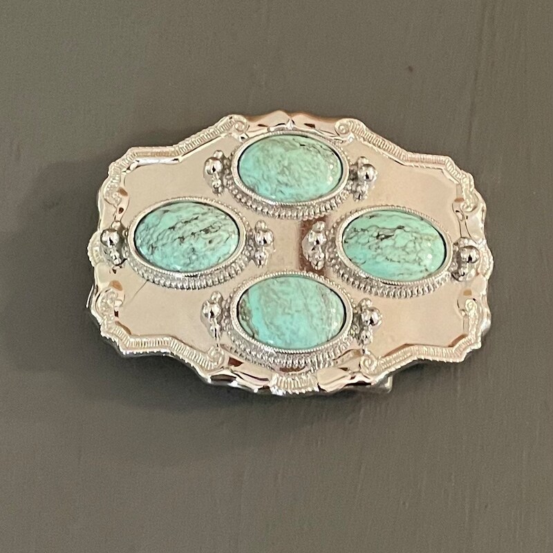 Turquoise Belt Buckle - Etsy