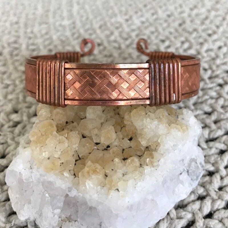 Etched Copper Cuff - Etsy