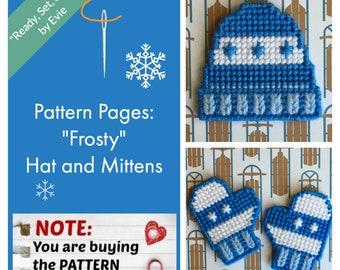 Plastic Canvas Pattern Pages: fox Hat and Mittens | Etsy