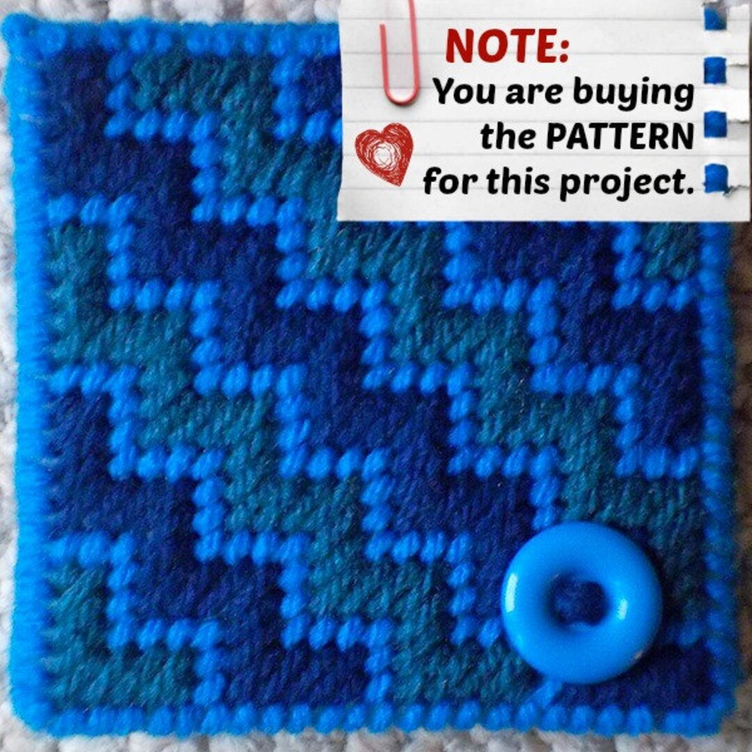 Plastic Canvas Pattern: Colorful Notepad Holder ***PATTERN ONLY*** - Etsy