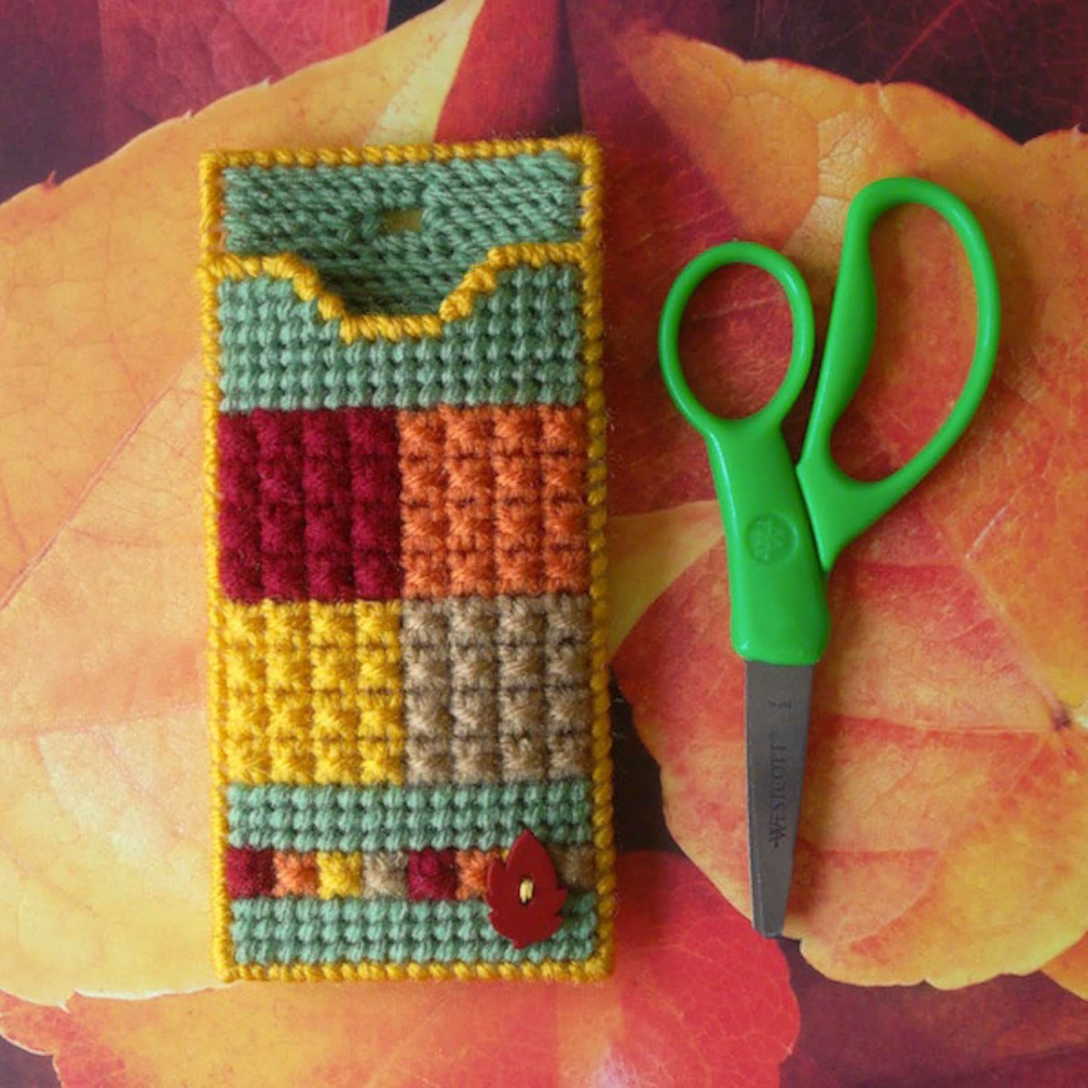 Plastic Canvas Pattern Pages: autumn Patchwork - Etsy