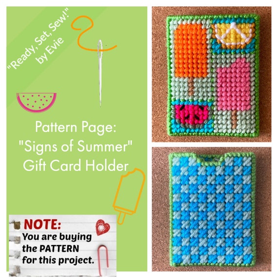 Plastic Canvas Pattern Page: signs of Summer Gift | Etsy