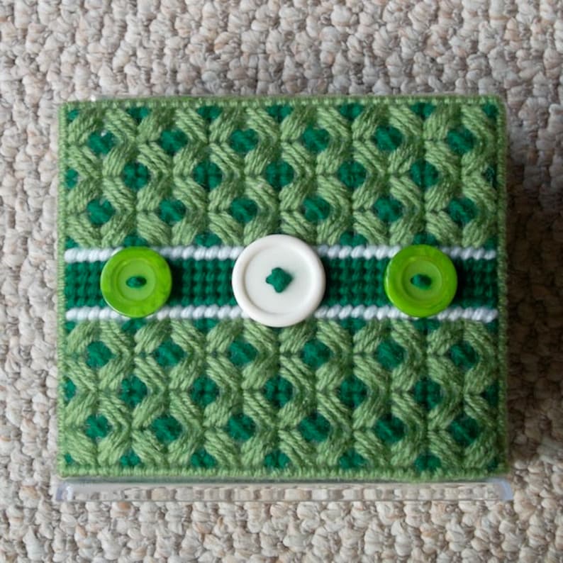 Plastic Canvas Pattern: colorful Buttons Napkin Holder - Etsy