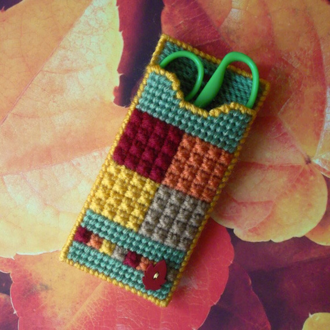 Plastic Canvas Pattern Pages: autumn Patchwork - Etsy