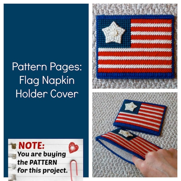 Napkin Holder Plastic Canvas Pattern - Etsy