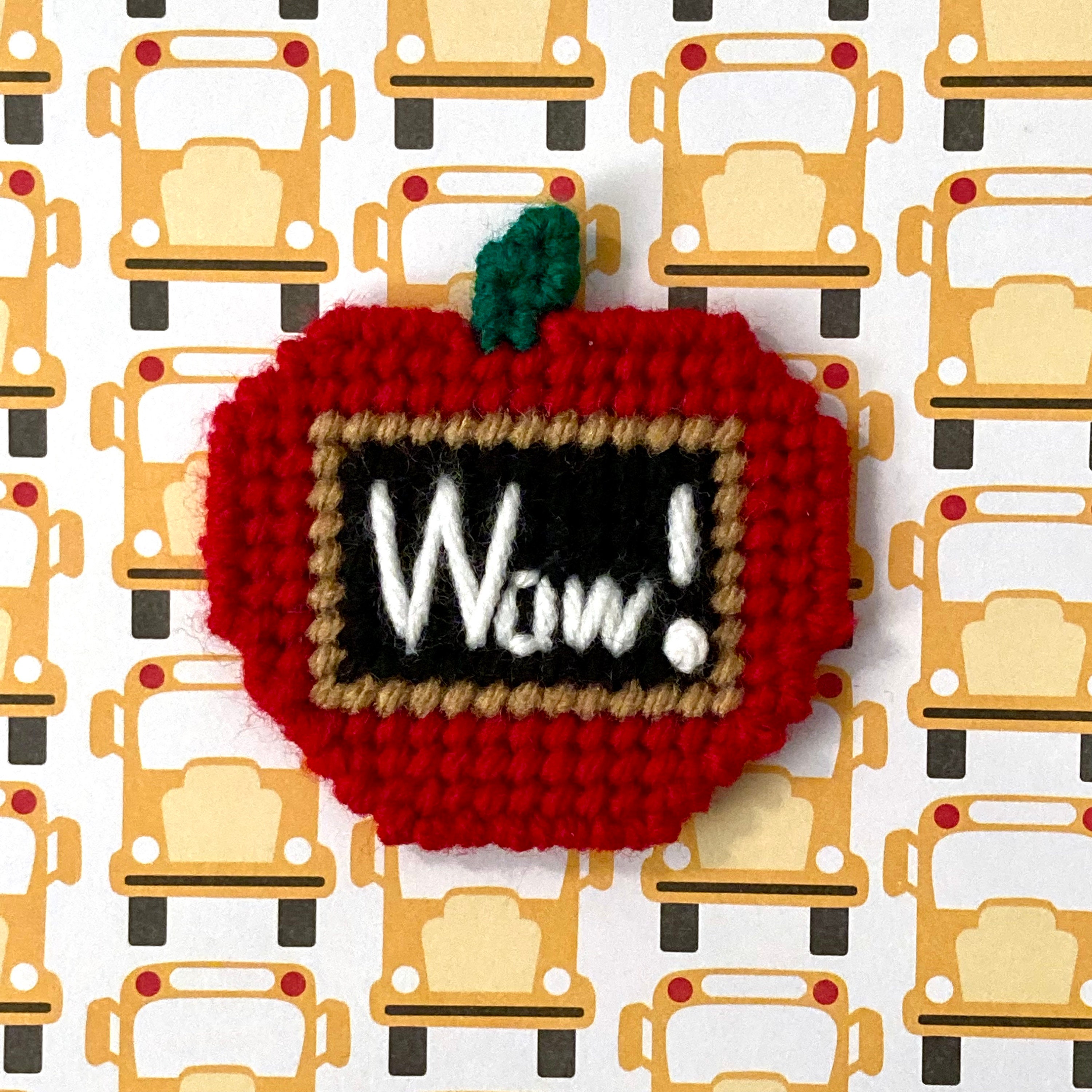 Plastic Canvas: Chalkboard Apples Magnets set of 2 - Etsy