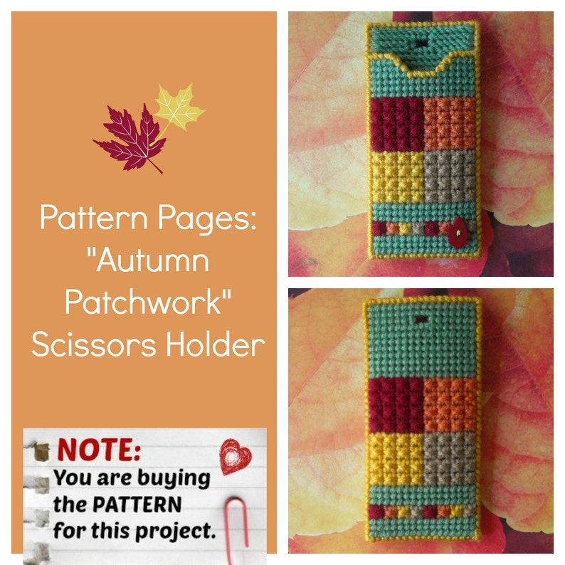 Plastic Canvas Pattern Pages: autumn Patchwork - Etsy