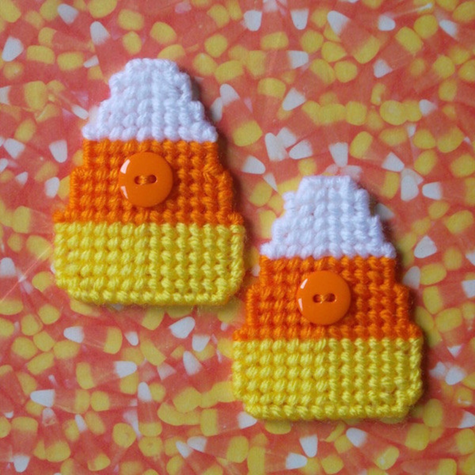 Plastic Canvas: Candy Corn Magnets set of 2 - Etsy