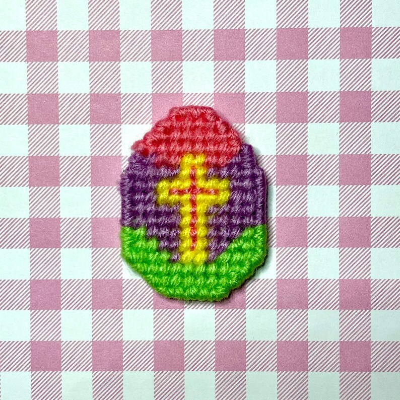 Plastic Canvas Pattern Page: pastel Easter Eggs 4 - Etsy