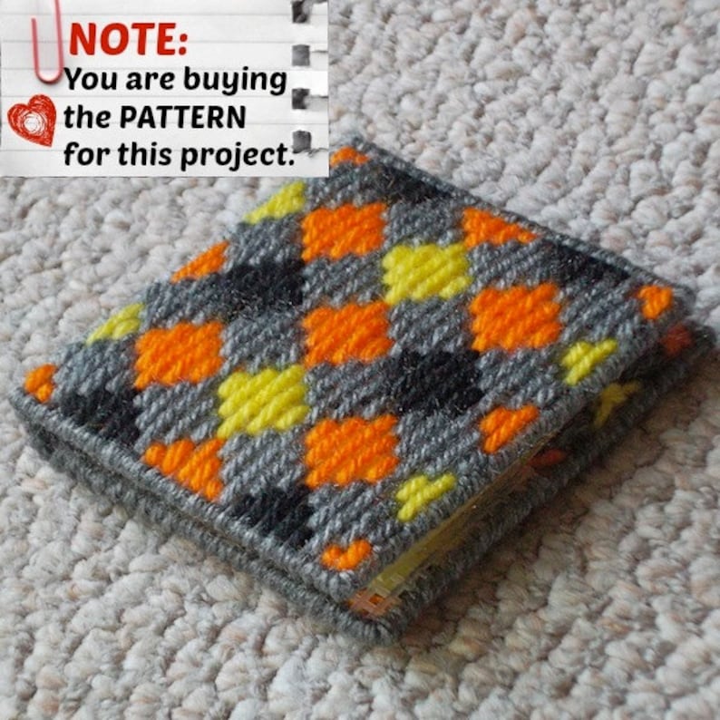 Plastic Canvas Pattern: Graph 'N Go -- "harlequin" Notepad Holder ...