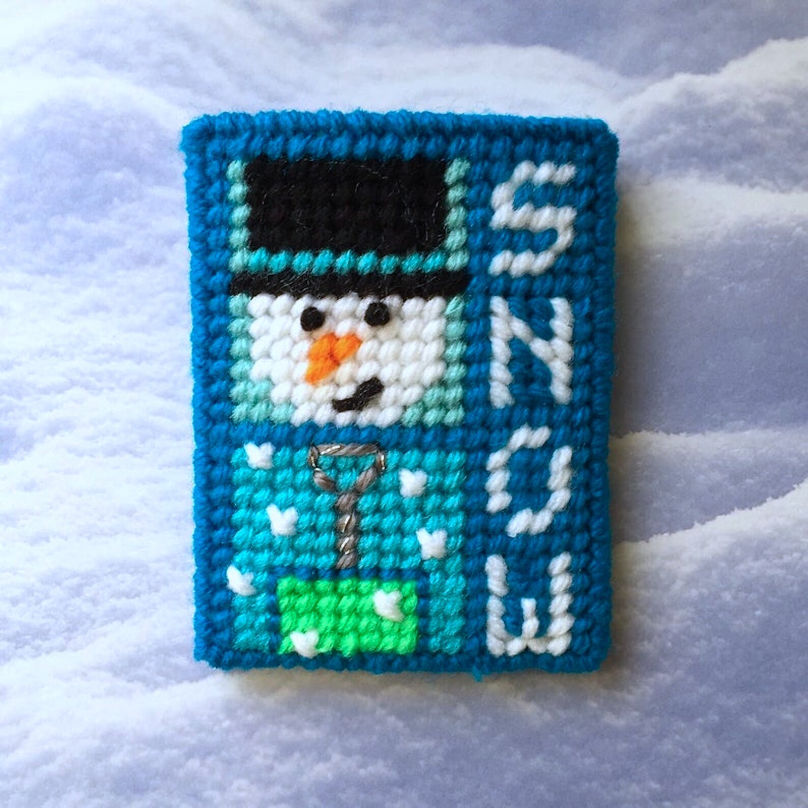 Plastic Canvas Pattern Page: "signs of Winter" Gift Card Holder (graphs ...
