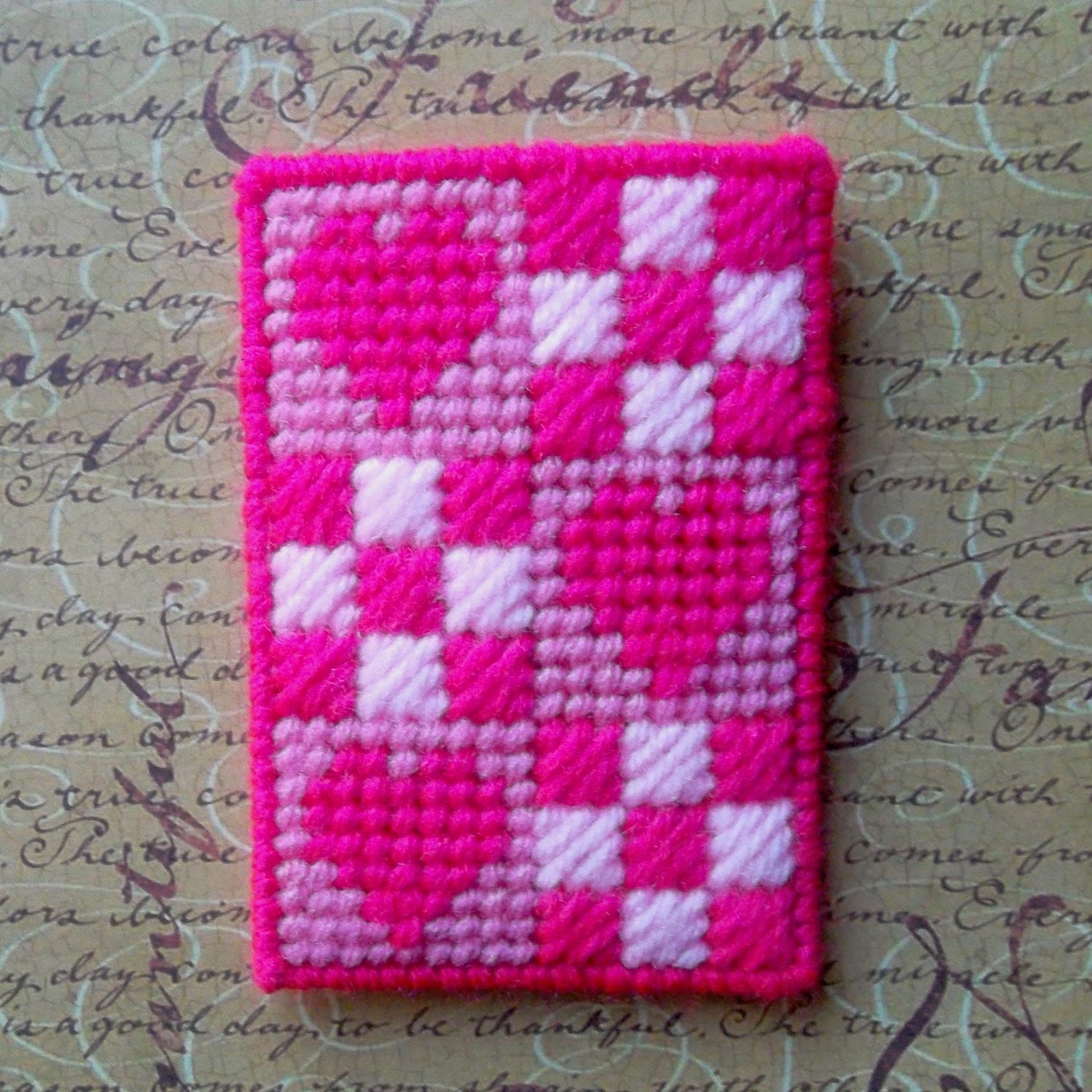 Plastic Canvas Pattern Pages: "hearts and Checks" Gift Card Holders (3 ...