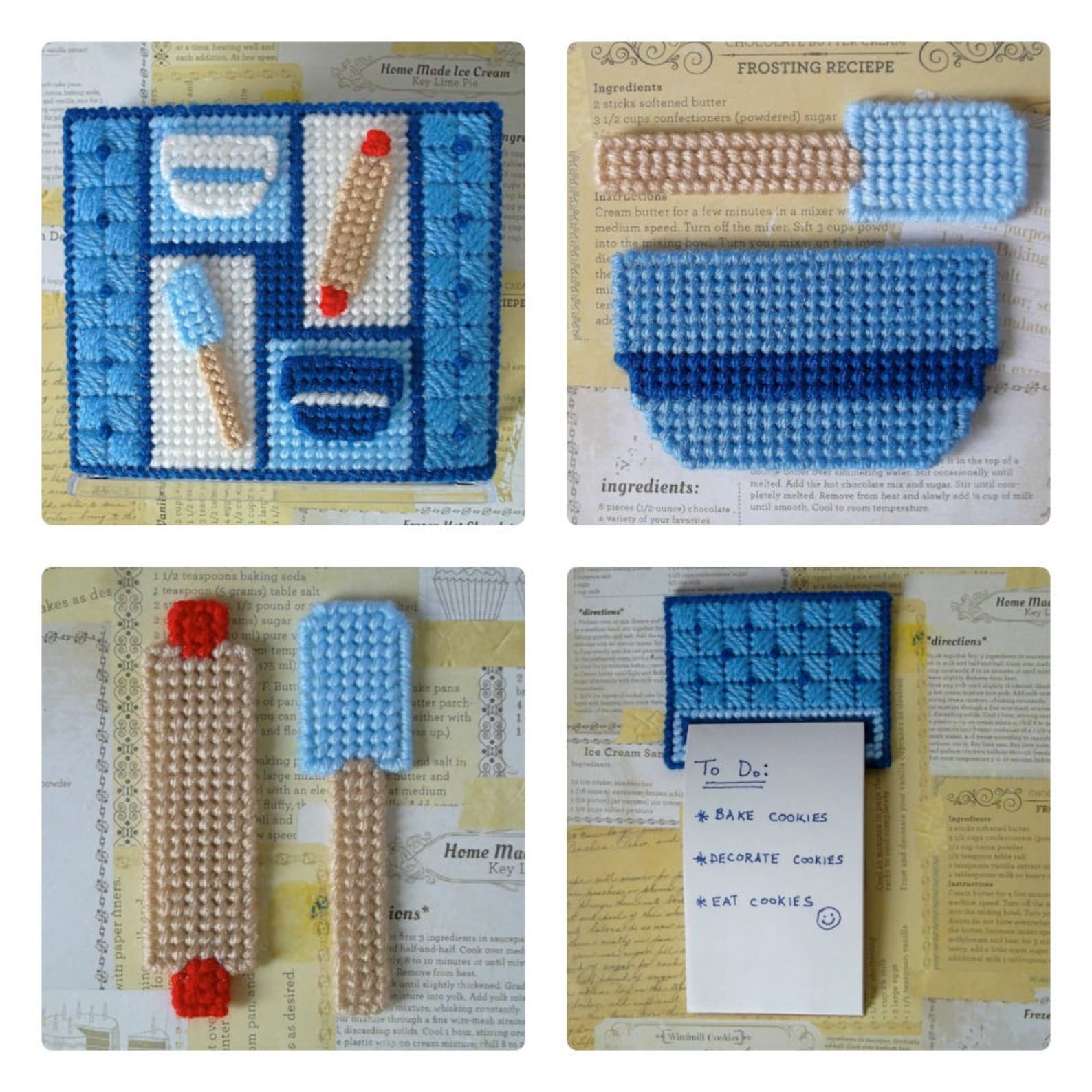 Plastic Canvas Pattern: kitchen Helpers 5 Designs - Etsy Canada