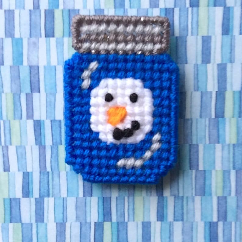 Plastic Canvas Pattern Pages: Mason Jars snow - Etsy Australia