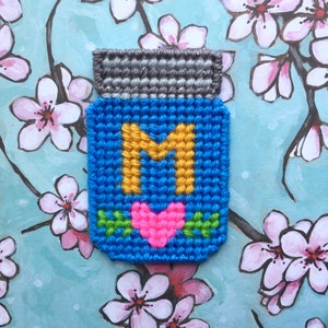 Plastic Canvas Pattern Pages: Mason Jars mom, No. 2 2 Designs, Graphs ...