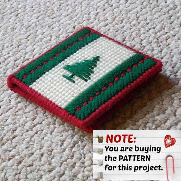 Plastic Canvas Pattern: Graph 'N Go -- "evergreen" Notepad Holder ...